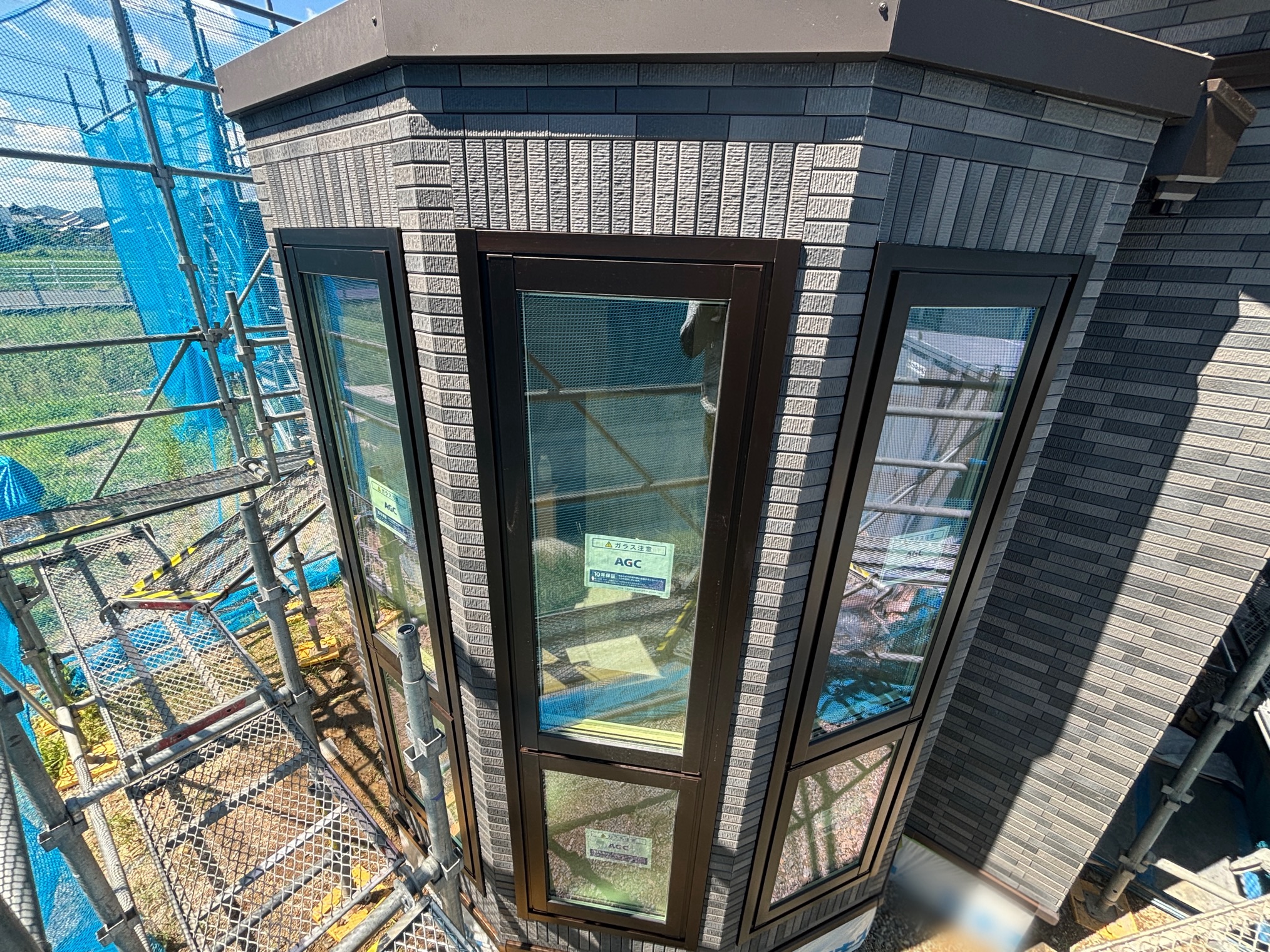 リクシル セラヴィオグランA/GRA-S4 外壁タイル施工例 ‣ 倉敷技建